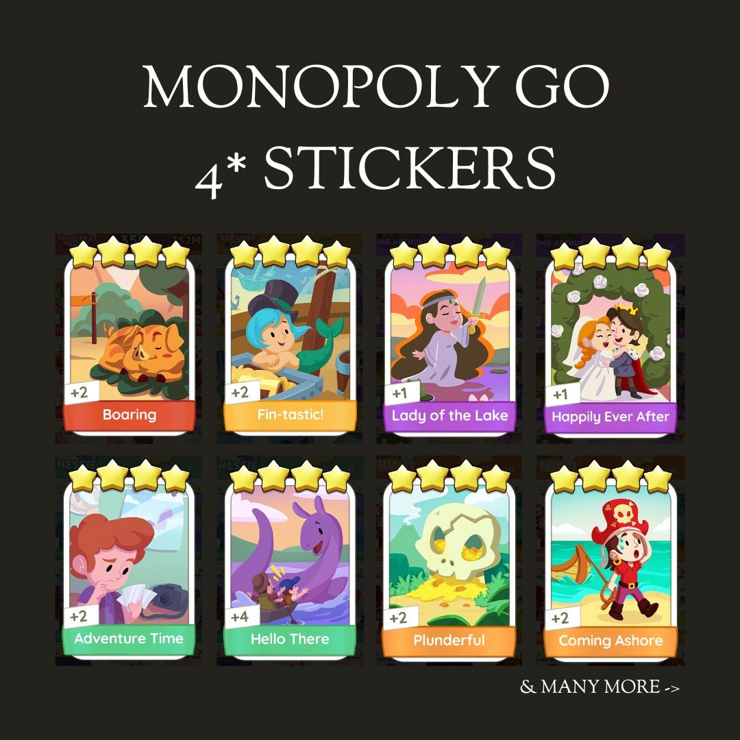 Monopoly Game Monopoly GO New 6-Star Stickers Guide: How To Get These ...