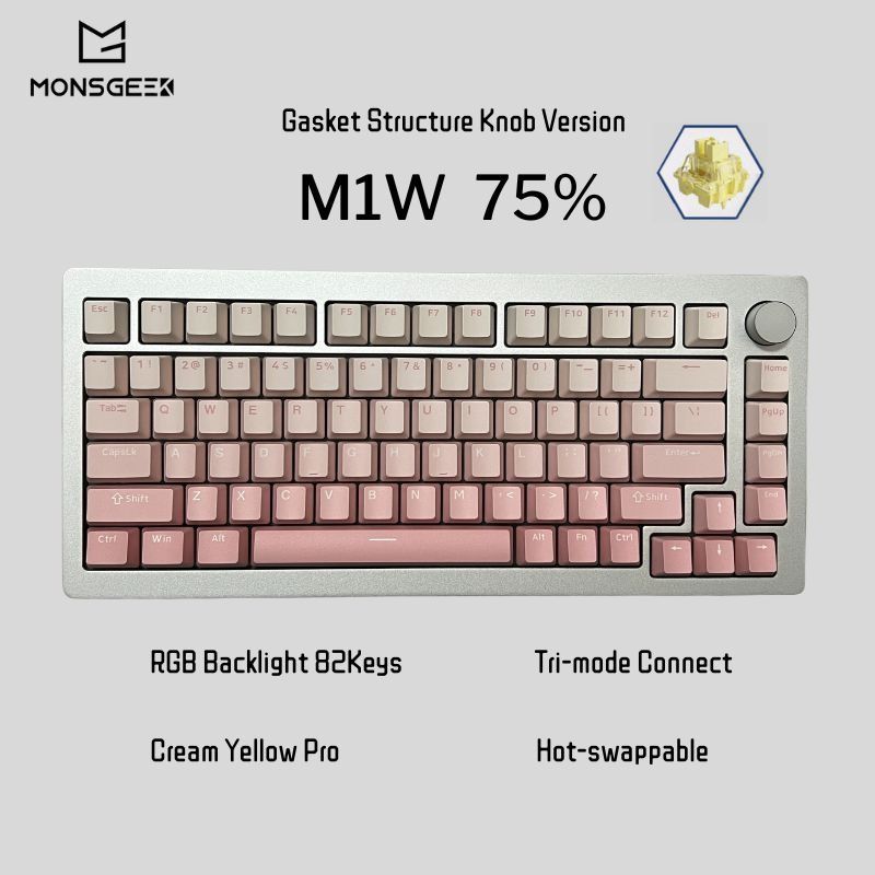 MonsGeek M1W Prebuilt Wireless Mechanical Keyboard, Computers & Tech ...