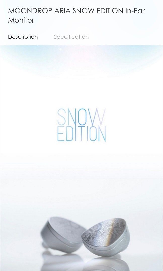 MOONDROP ARIA SNOW EDITION, Audio, Earphones on Carousell