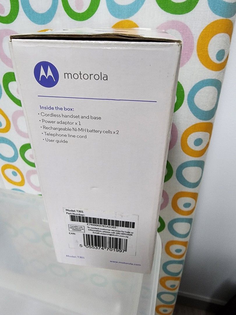 Motorola T301 Digital Cordless Phone, Mobile Phones & Gadgets, Other ...