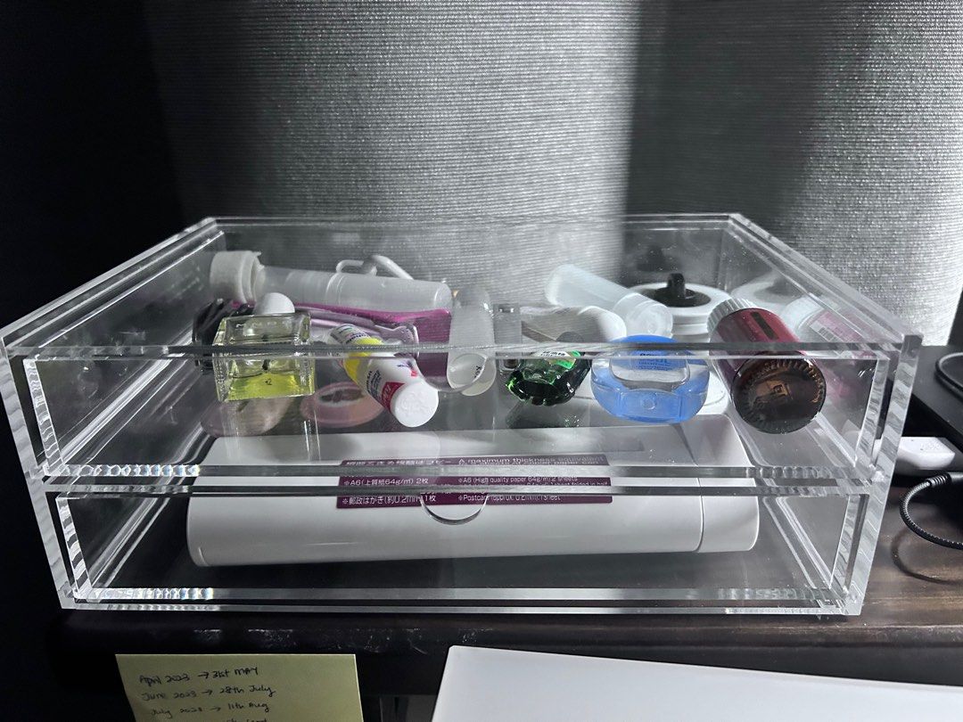 MUJI Acrylic Case 2 Rows, Furniture & Home Living, Home Improvement ...