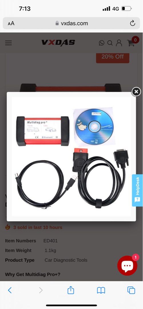 MULTIDIAG PRO+ PLUS CARS TRUCKS UNIVERSAL DIAGNOSTIC TOOL OBD2 ...