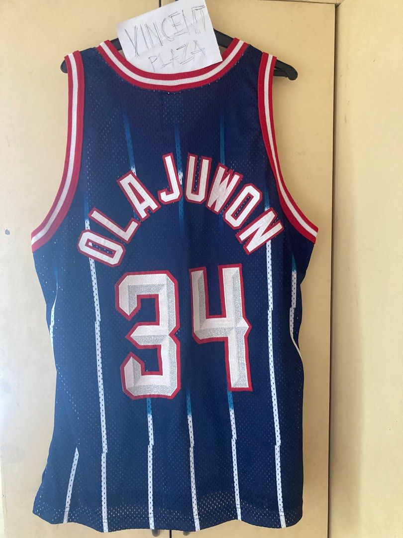 NBA - Hakeem Olajuwon Rockets Away Jersey by Champion, Men's Fashion ...