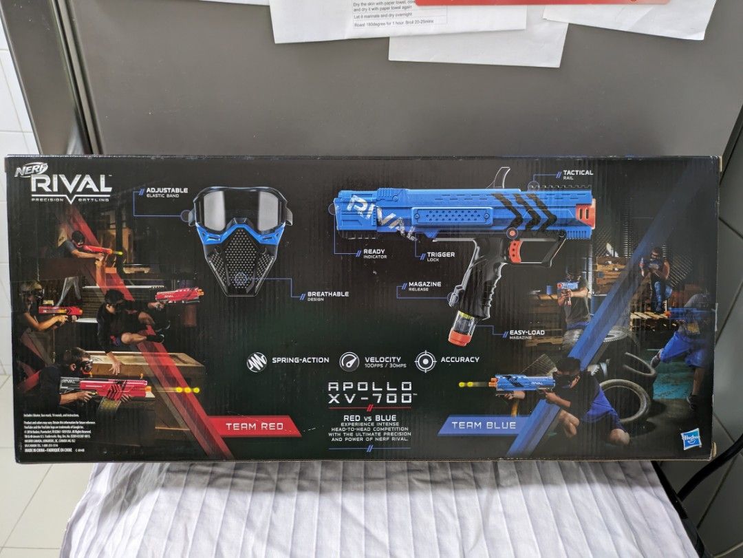 NERF Hasbro RIVAL APOLLO XV-700 +Face Mask X 2 Boxes, Hobbies & Toys ...