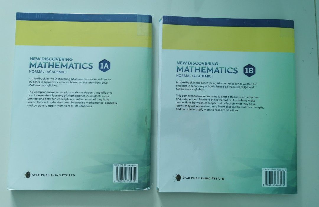 New Discovering Mathematics Normal ( Academic) 1A 1B, Hobbies & Toys ...