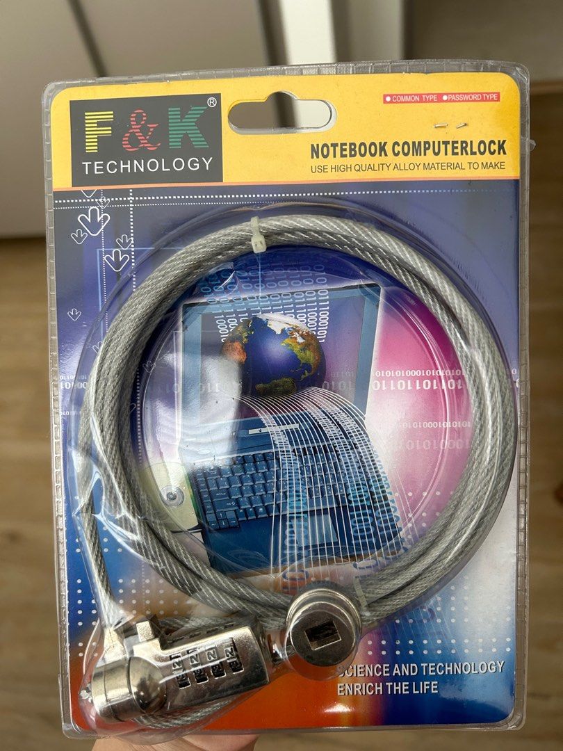 Notebook computer lock, Computers & Tech, Parts & Accessories, Other ...