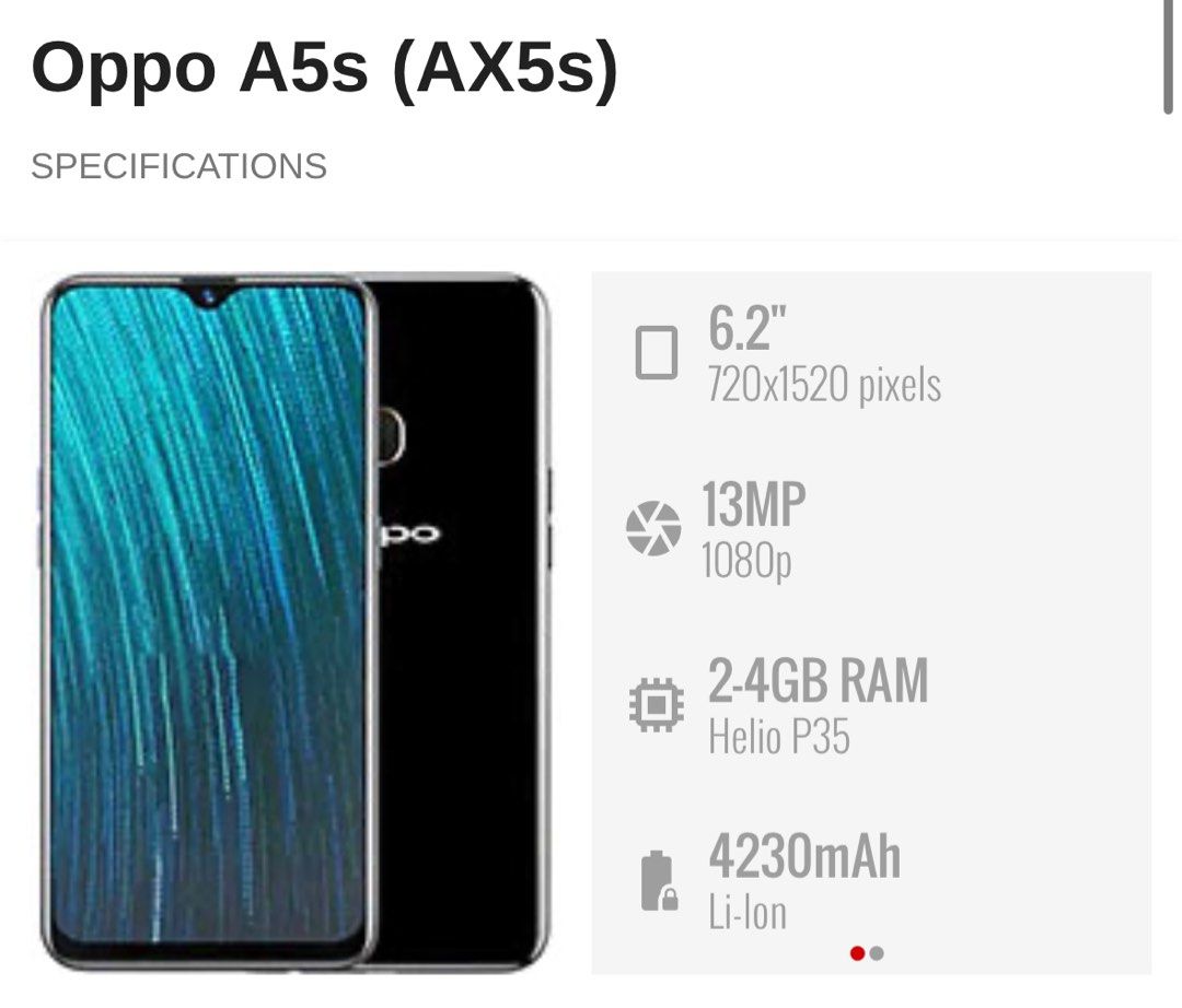 Oppo AX5s Black, Mobile Phones & Gadgets, Mobile Phones, Android Phones ...