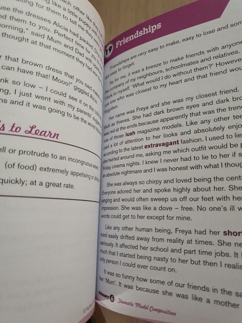 P6 English Compositions Thematic Models, Hobbies & Toys, Books ...