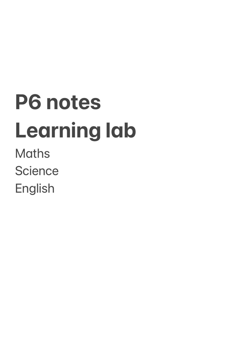 P6 learning lab notes. PSLE , Hobbies & Toys, Books & Magazines ...