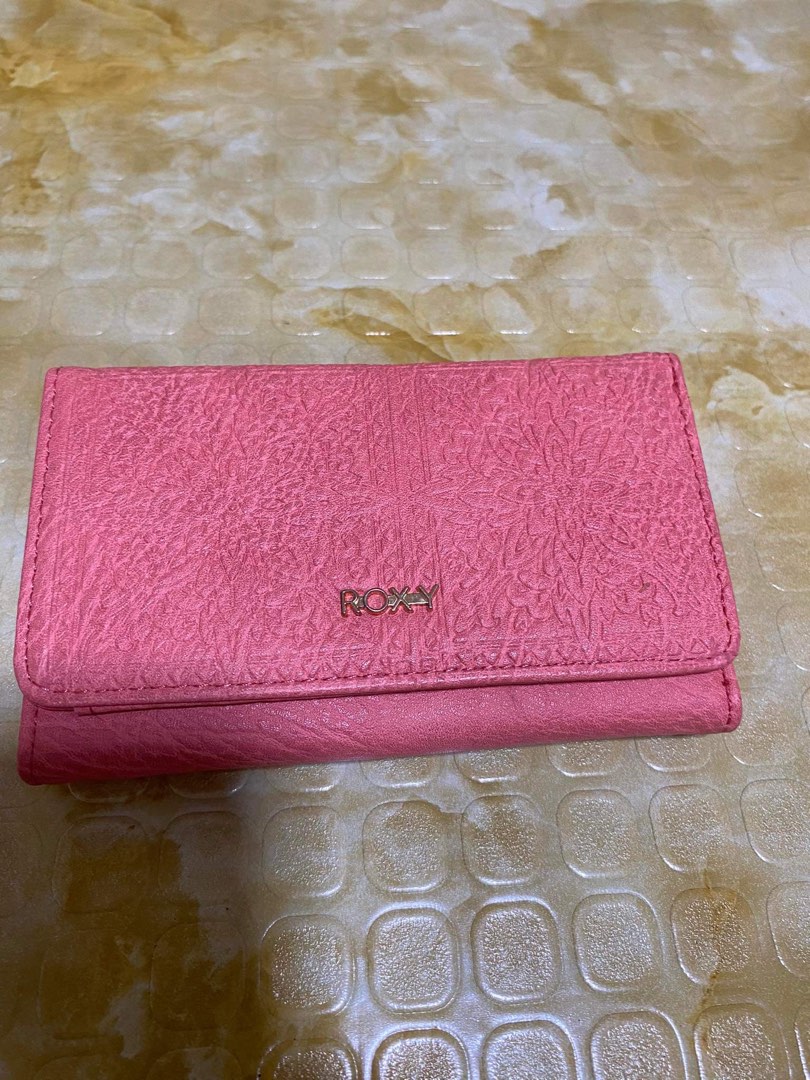 Pink Roxy Wallet, Women's Fashion, Bags & Wallets, Wallets & Card ...