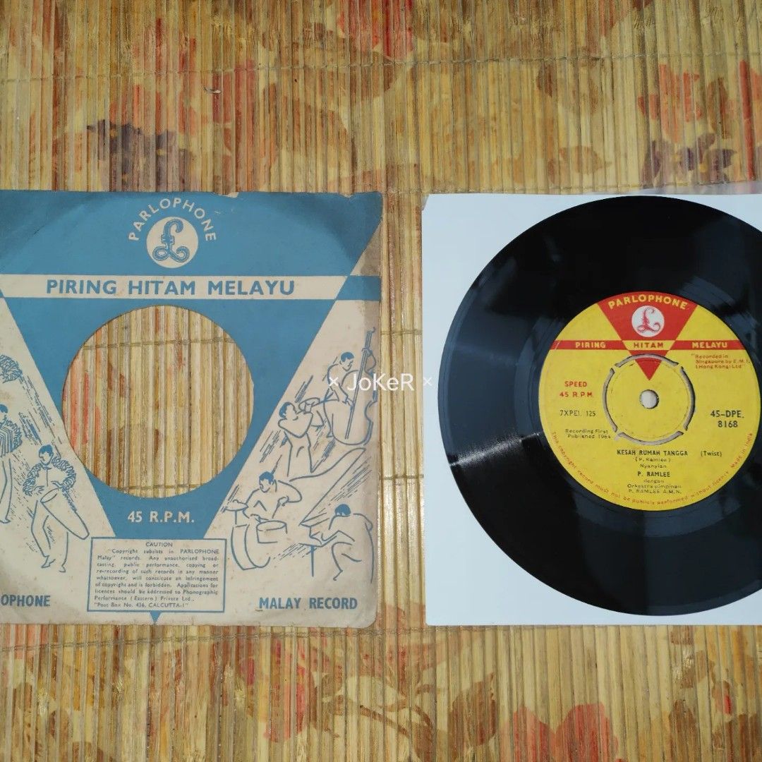 PIRING HITAM / VINYL / EP / LP LAGU DARI FILEM P.RAMLEE, Audio, Other ...