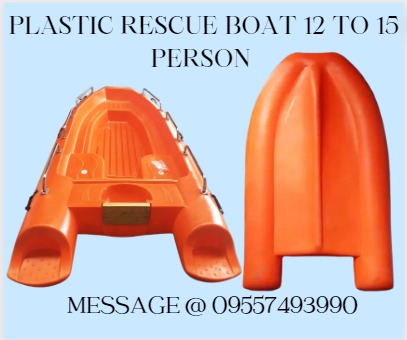 PLASTIC RESCUE BOAT 12 TO 15 PERSON, Everything Else, Others on Carousell