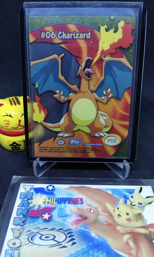 Pokemon Card - CHARIZARD # PC3 (TV ANIMATION CLEAR CARDS) TOPPS POKEMON ...