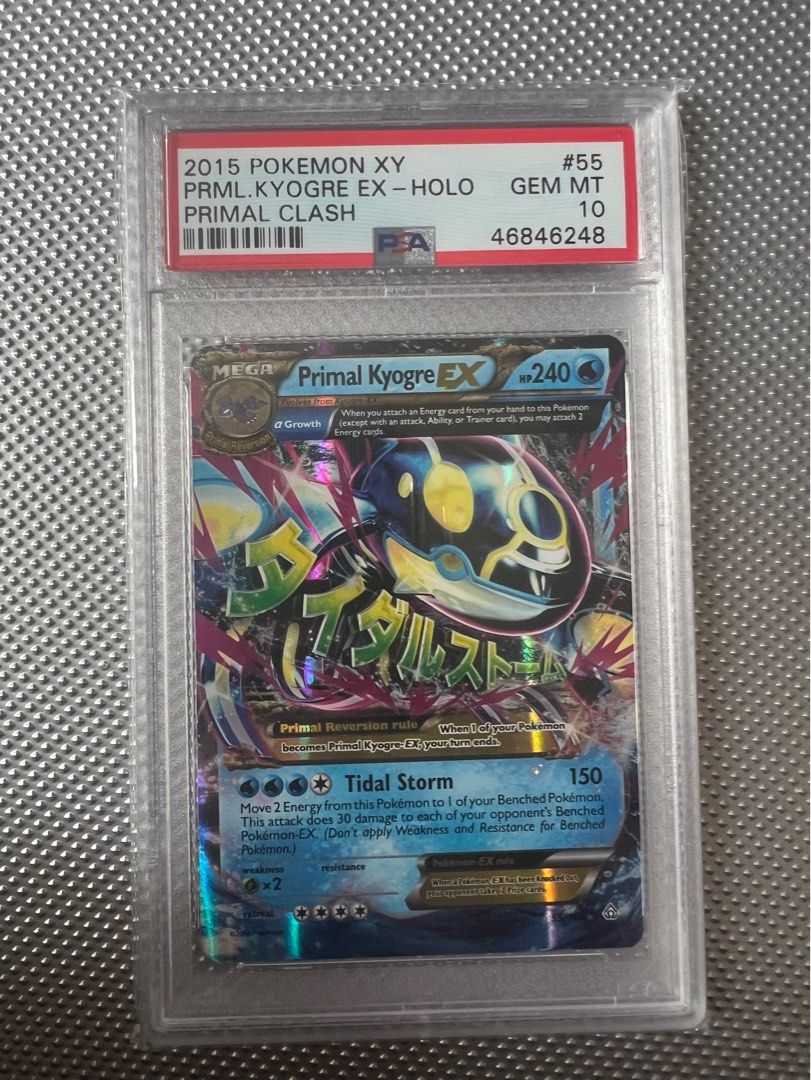 Pokémon primal Kyogre EX #55 psa 10, 興趣及遊戲, 玩具 & 遊戲類 - Carousell