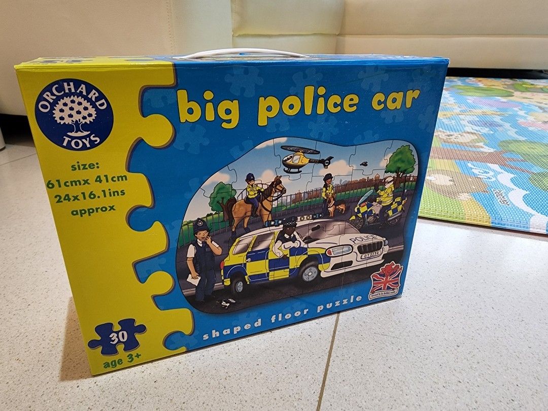 Police Car big floor puzzle, Hobbies & Toys, Toys & Games on Carousell