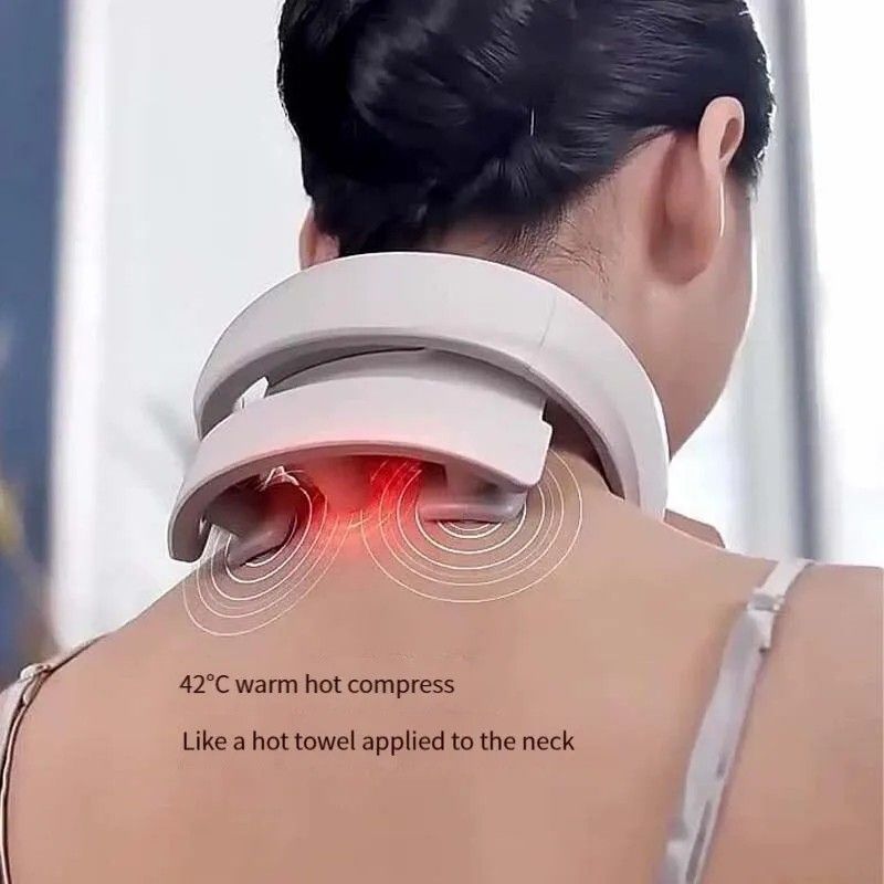 (PO)Neck Massage Intelligent Charging Heating Hot Pressing Magnetic ...