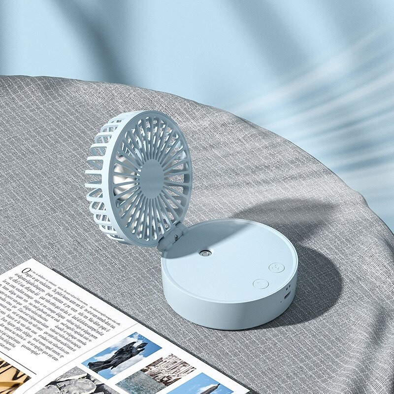 Portable Fan With Mist Battery Desktop Fan USB Charge Fan Mini Fan Fan ...