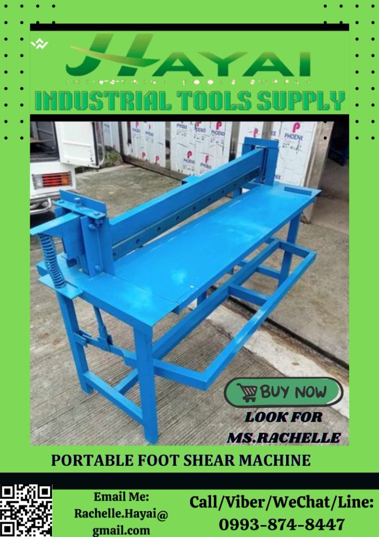 PORTABLE FOOT SHEAR MACHINE, Commercial & Industrial, Industrial ...