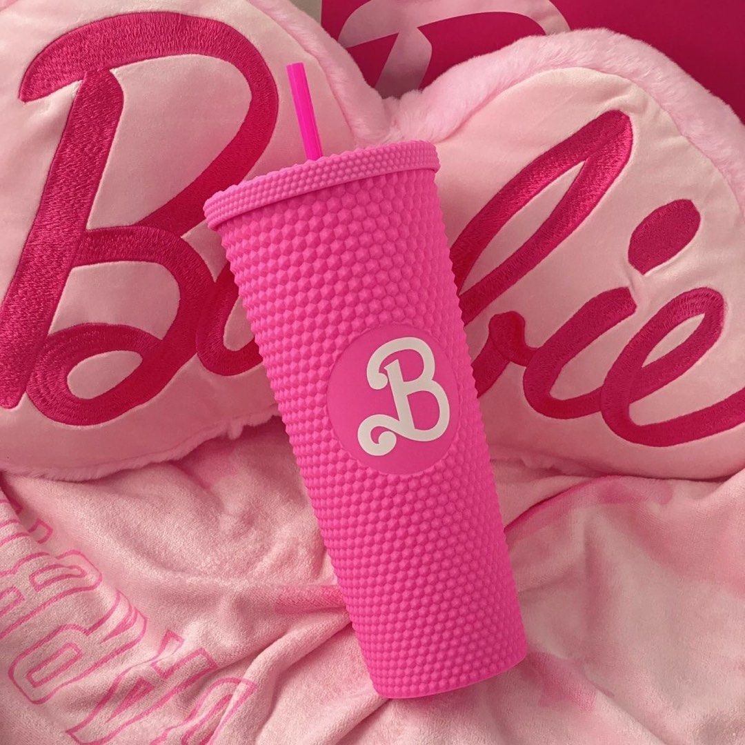 Pre order: 710ml Barbie bottle tumbler cup Barbie straw cup 710ml ...