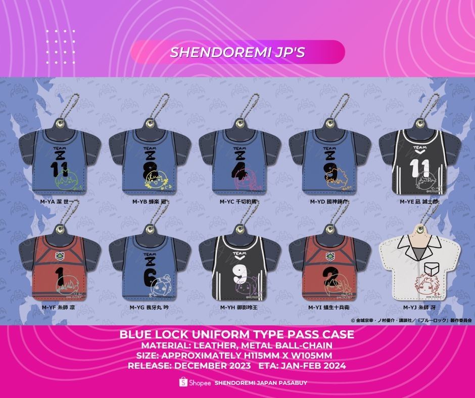[PRE-ORDER] BLUE LOCK UNIFORM TYPE PASS CASE, Hobbies & Toys ...