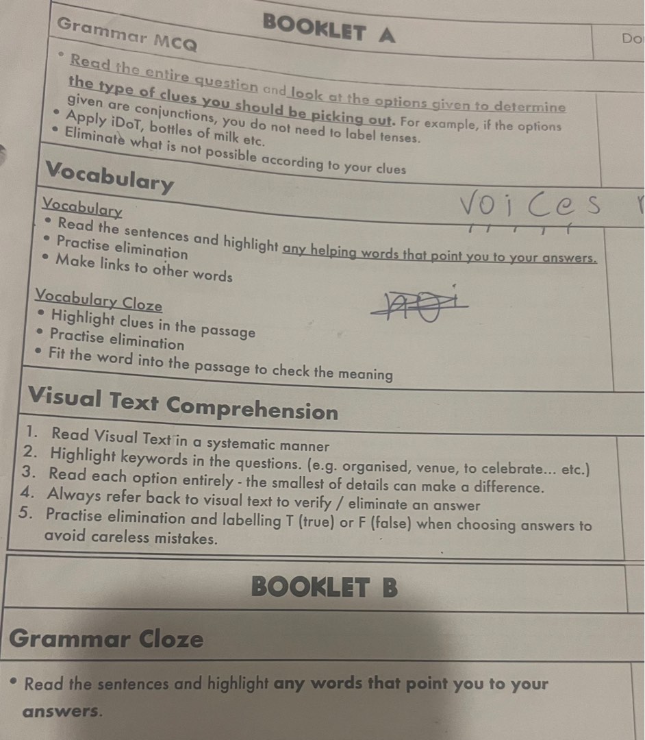 PSLE P5 and P6 English Material LMB , Hobbies & Toys, Books & Magazines ...