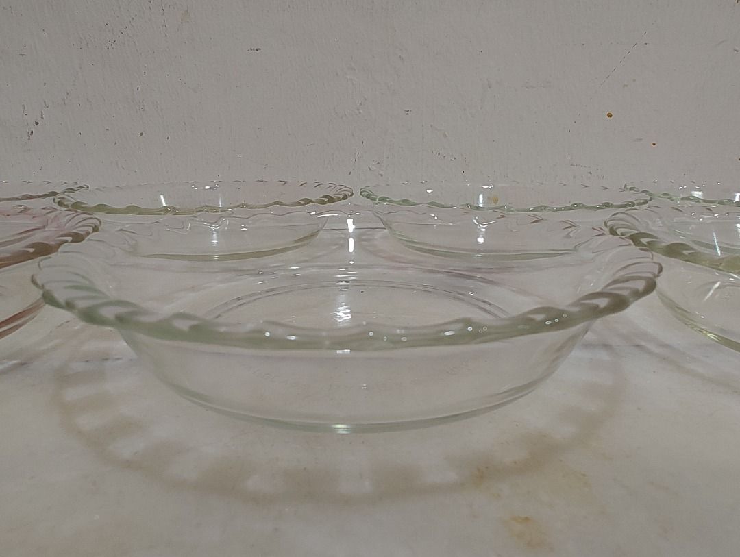 Pyrex made in USA Japan mangkuk kaca clear glass bowl vintage antik ...