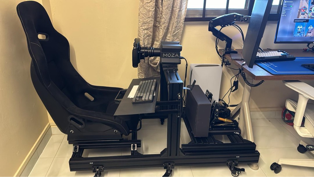 Racing Cockpit w/ R9, FSR, CRP, Video Gaming, Gaming Accessories ...