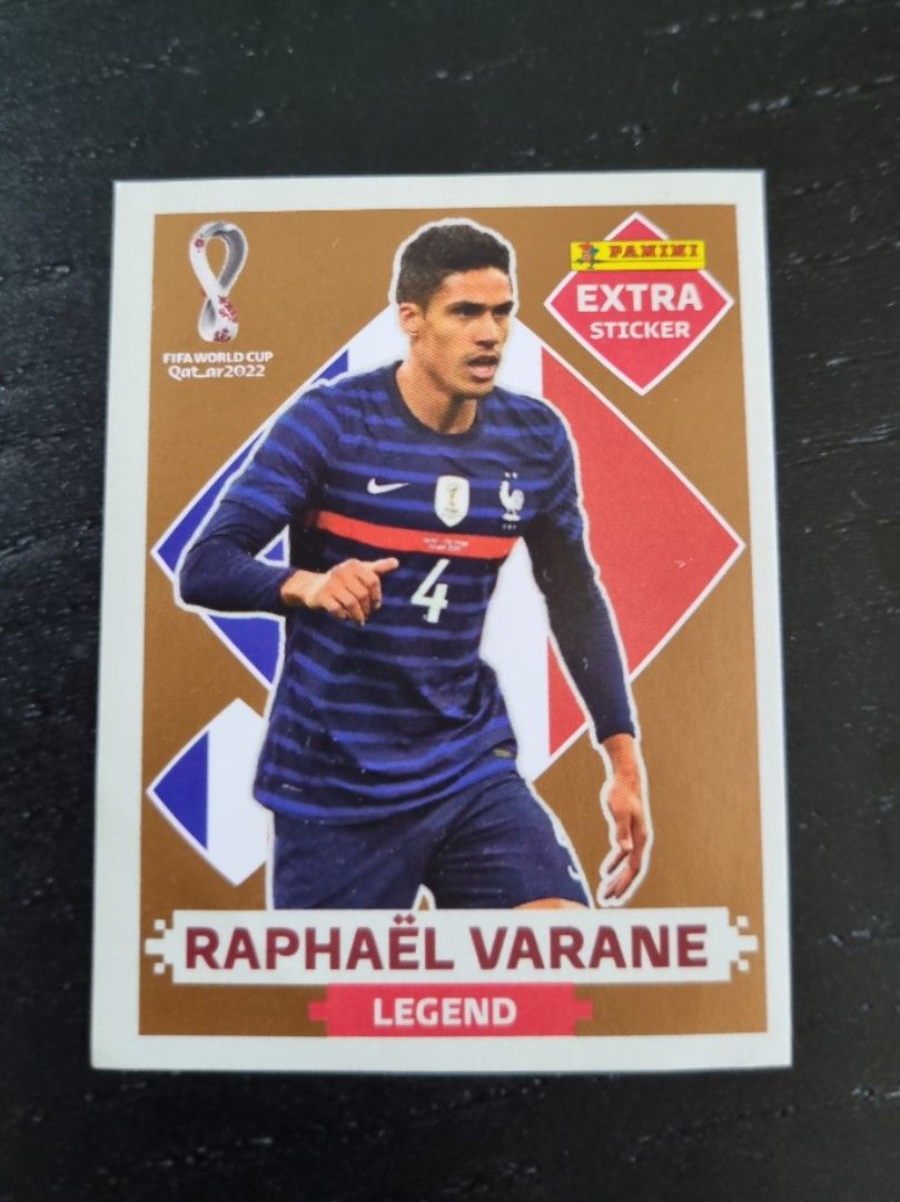 Raphael Varane Panini World Cup Legend Sticker, Hobbies & Toys, Memorabilia & Collectibles, Fan ...