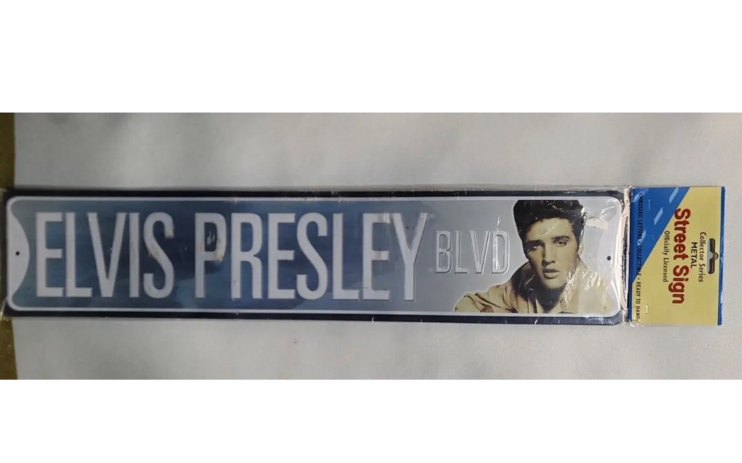 Rare Vintage Elvis Presley Memphis Road Sign collectable memorabilia ...