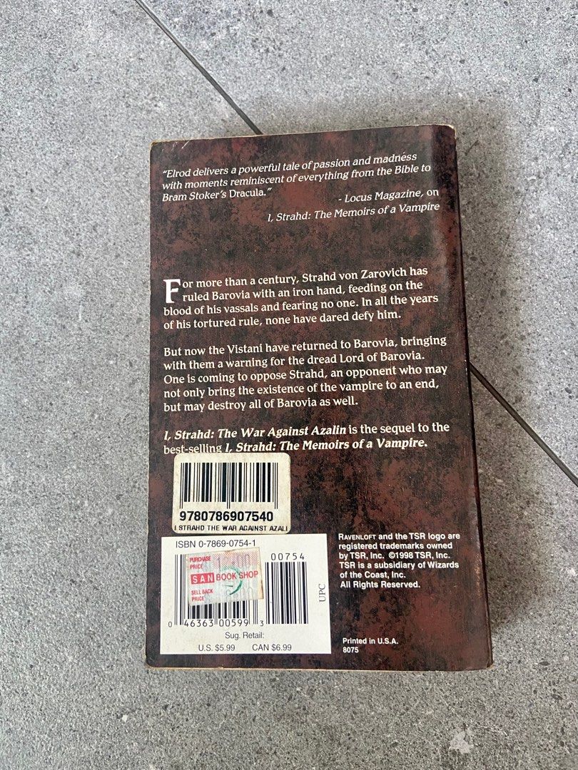 Ravenloft I Strahd The War Against Azalin, Hobbies & Toys, Books ...