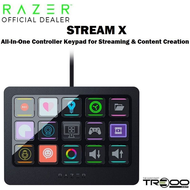 [Official] Razer Stream Controller X All-In-One Controller Keypad for Streaming & Content ...