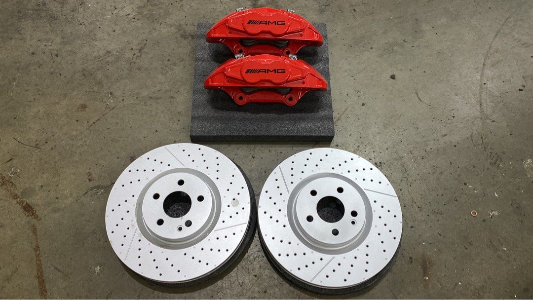(Ready Stock) Brembo AMG Brake Kit (BBK) for A Class, Cla Class and GLA Class, Car Accessories ...