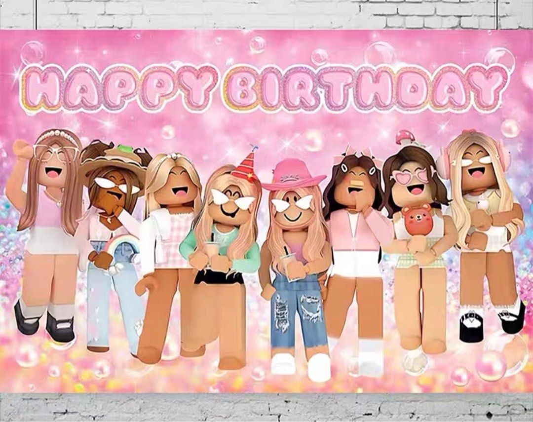 [Ready Stock] New Arrival ~ ROBLOX Girl (Design 3) Happy Birthday ...