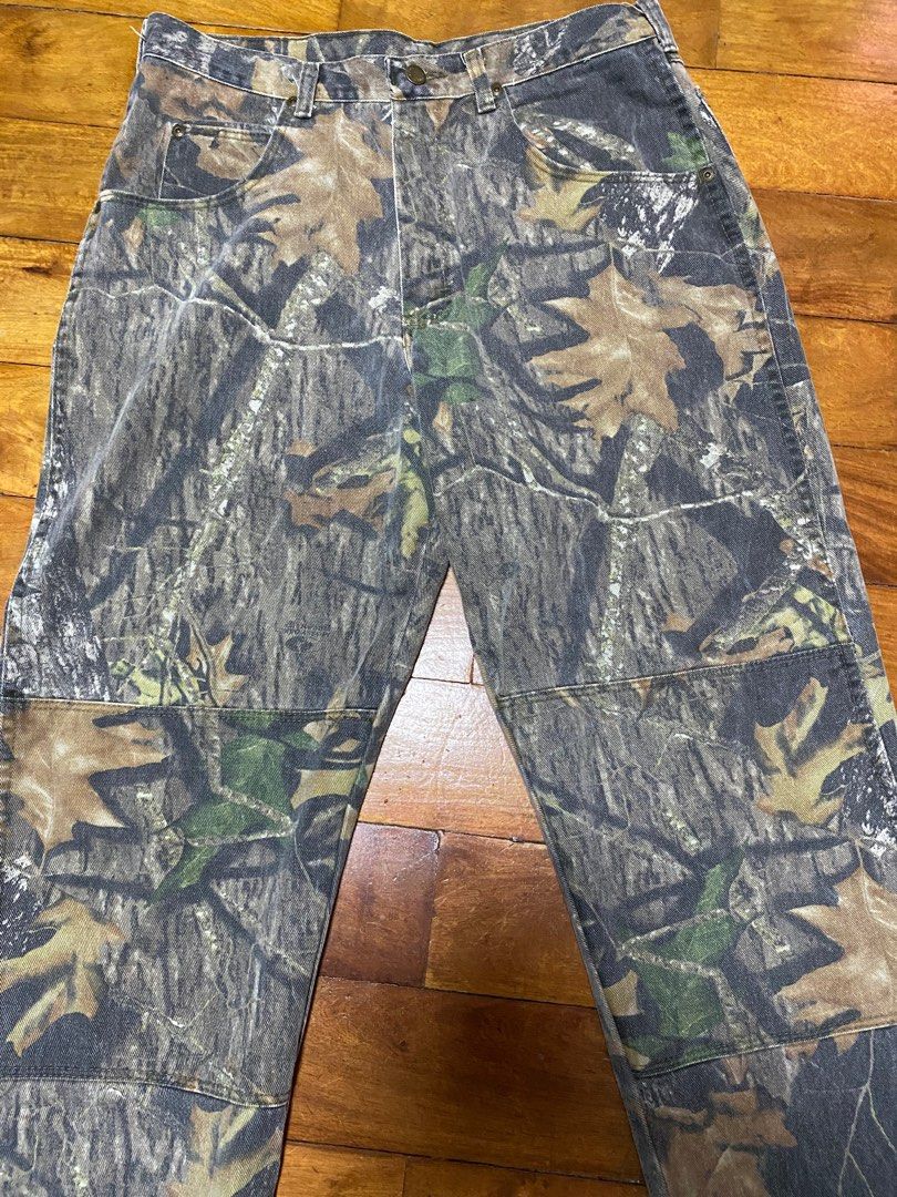 Realtree Wrangler Double Knee Jeans, Men's Fashion, Bottoms, Jeans on ...