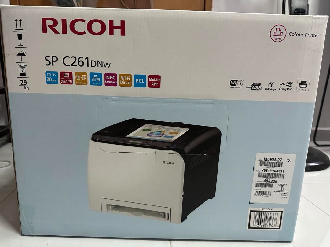 Ricoh SP C261DNw Laser Printer, Computers & Tech, Printers, Scanners & Copiers on Carousell