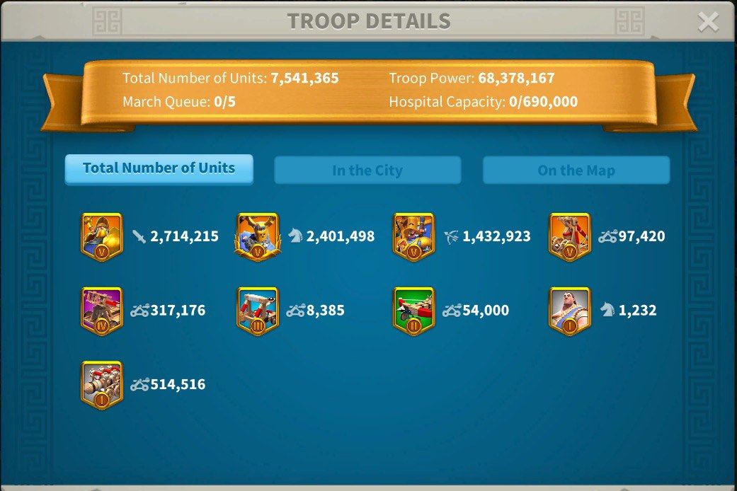 Rise of Kingdom (ROK) VIP 17 Fighter & Latest ZoP Cav Health 15% + 5 ...