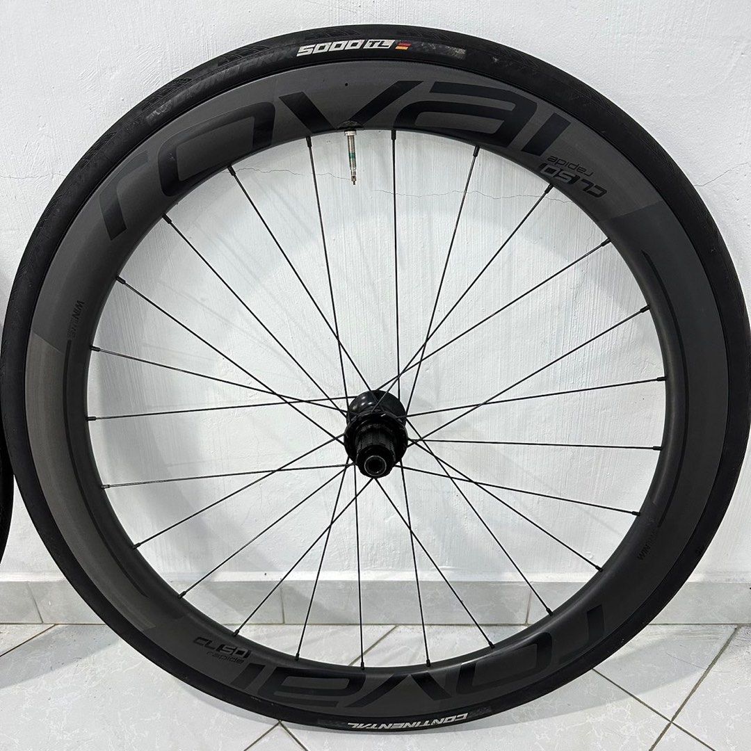 Roval CL50 Rapide Carbon Wheelset Disc with 350 DT Swiss Hub, Sports ...