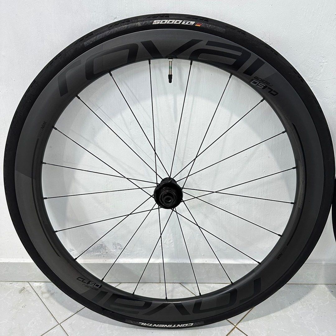 Roval CL50 Rapide Carbon Wheelset Disc with 350 DT Swiss Hub, Sports ...