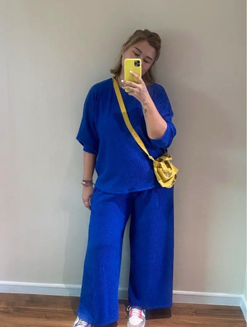 Royal Blue Coordinates (Long sleeves and Pants) up to XL, Women's ...