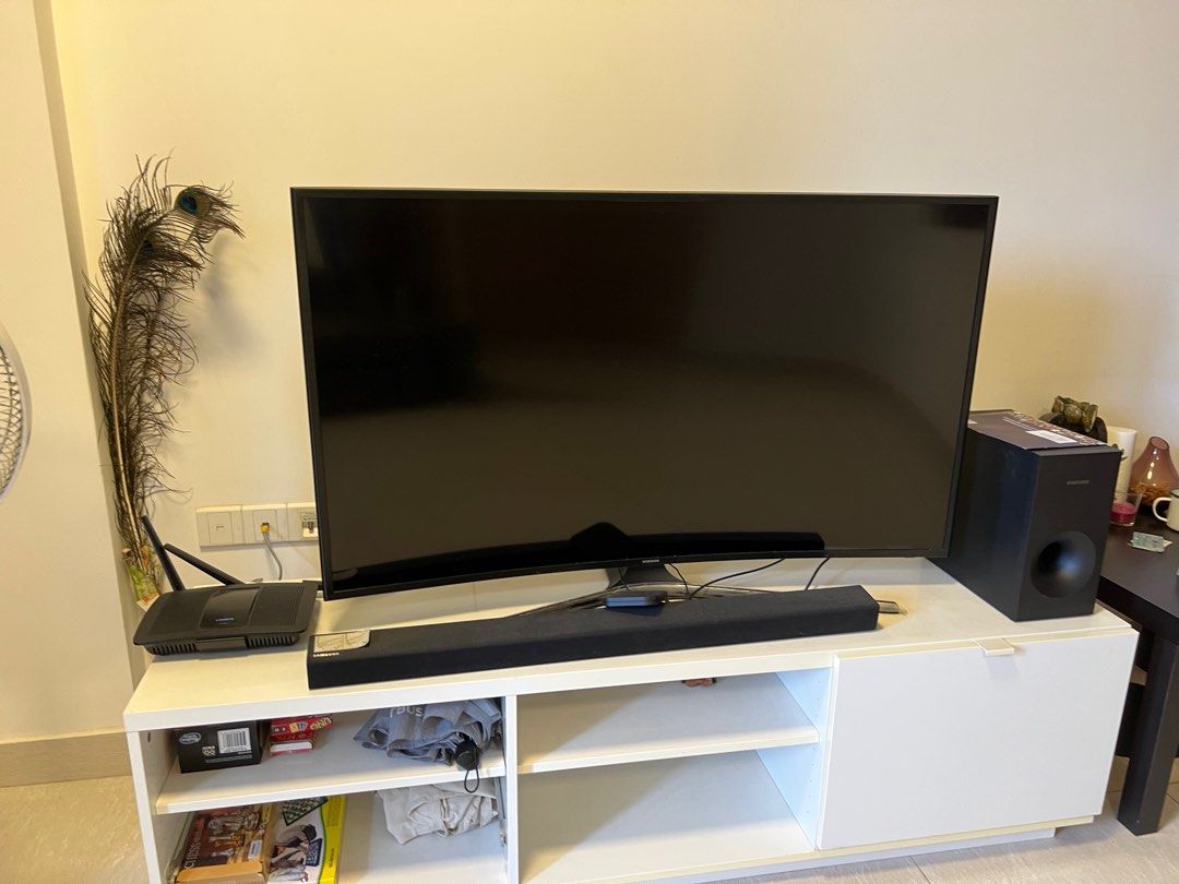 Samsung curve TV 4and Samsung sound bar, TV & Home Appliances, TV ...
