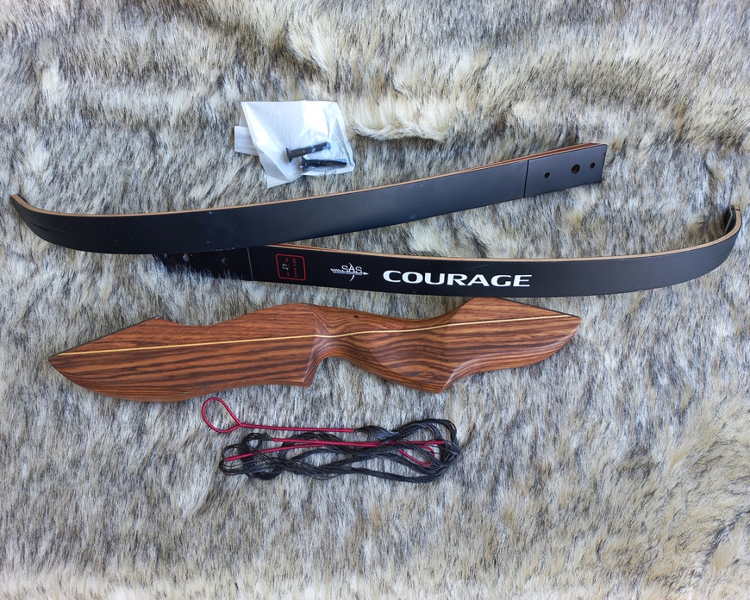Unassembled SAS Courage Hunting Takedown Recurve Archery Bow- ringht ...