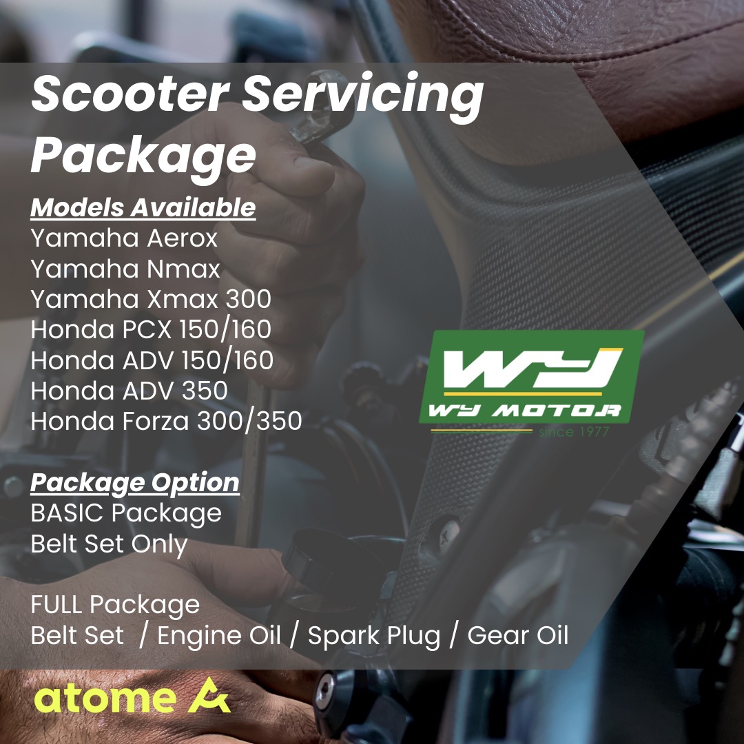 Scooter Servicing Package, Motorcycles, Motorcycle Accessories on Carousell