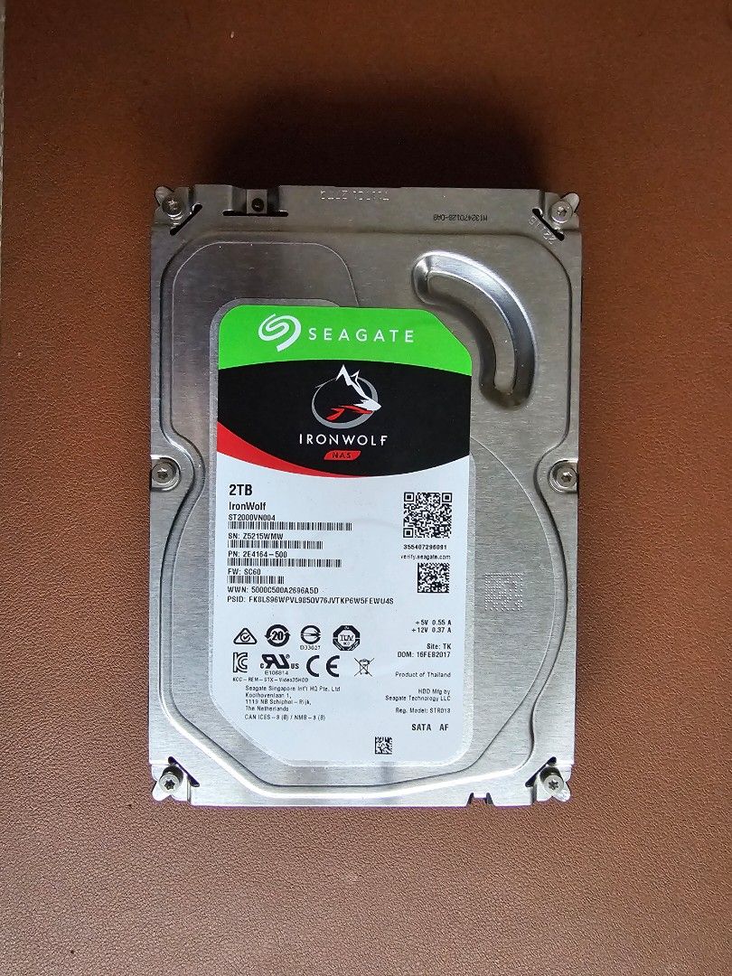 Seagate Ironwolf 2tb Hdd Computers And Tech Parts And Accessories Hard Disks And Thumbdrives On