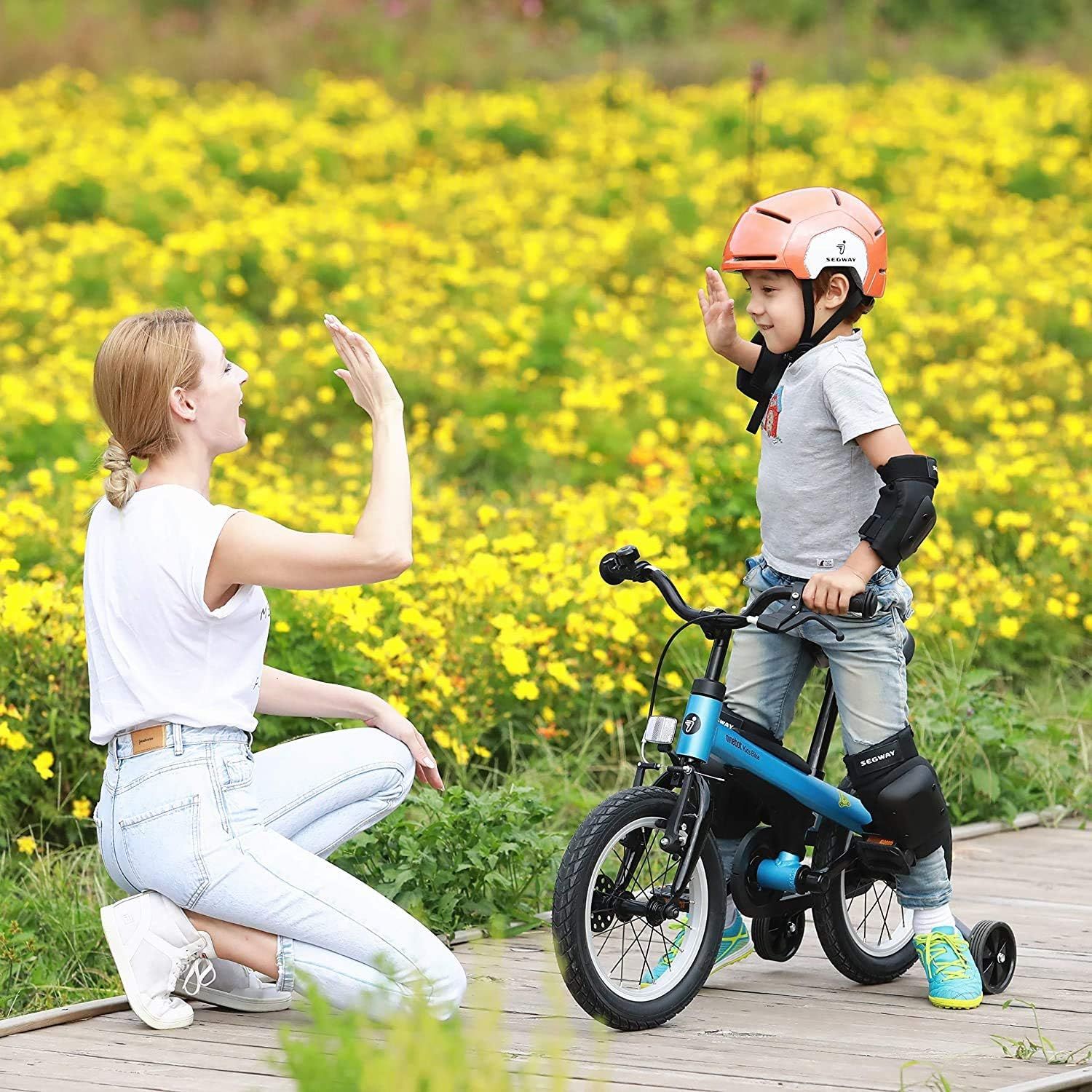 Segway Ninebot Kids Bike for Boys and Girls, 14 inch with Training ...
