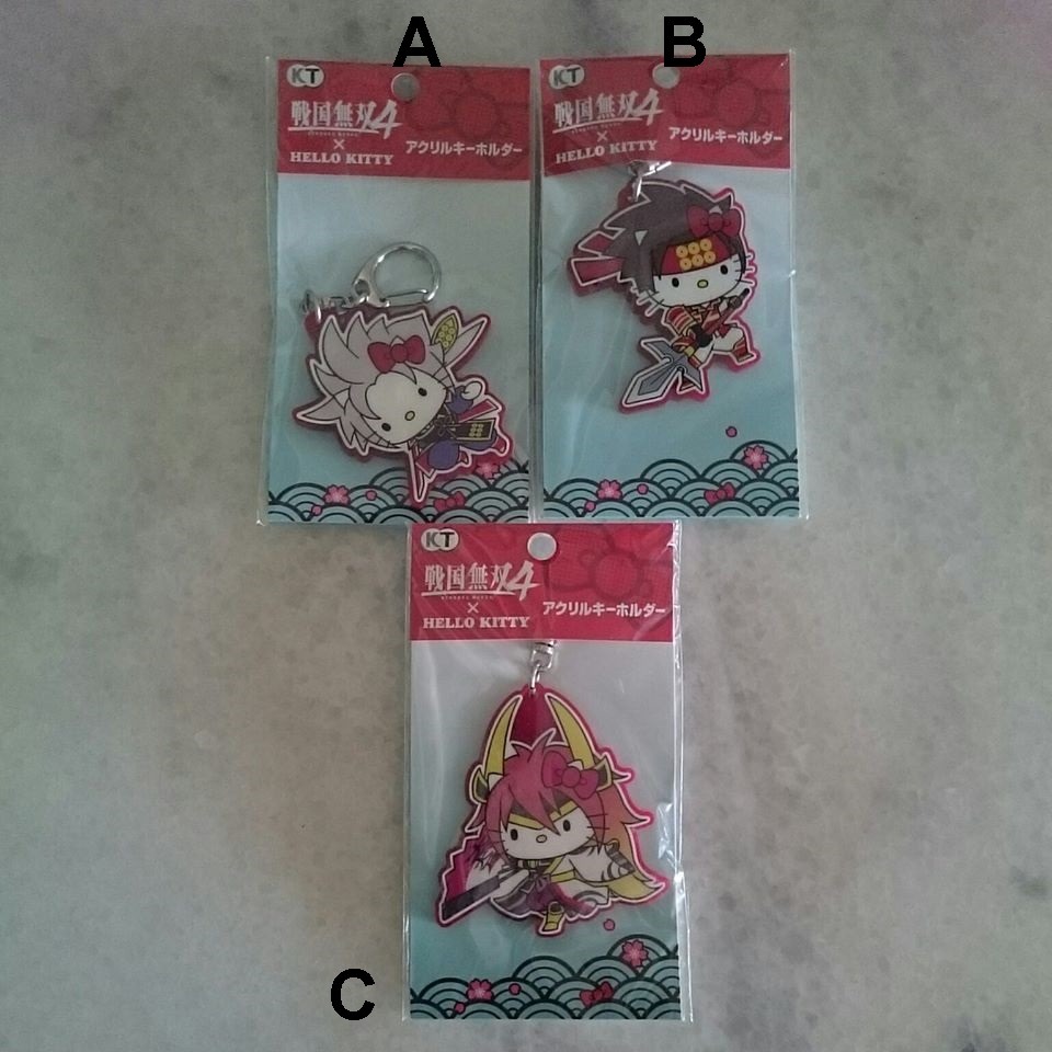 Sengoku Musou (Samurai Warriors) x Hello Kitty Acrylic Keychain ...