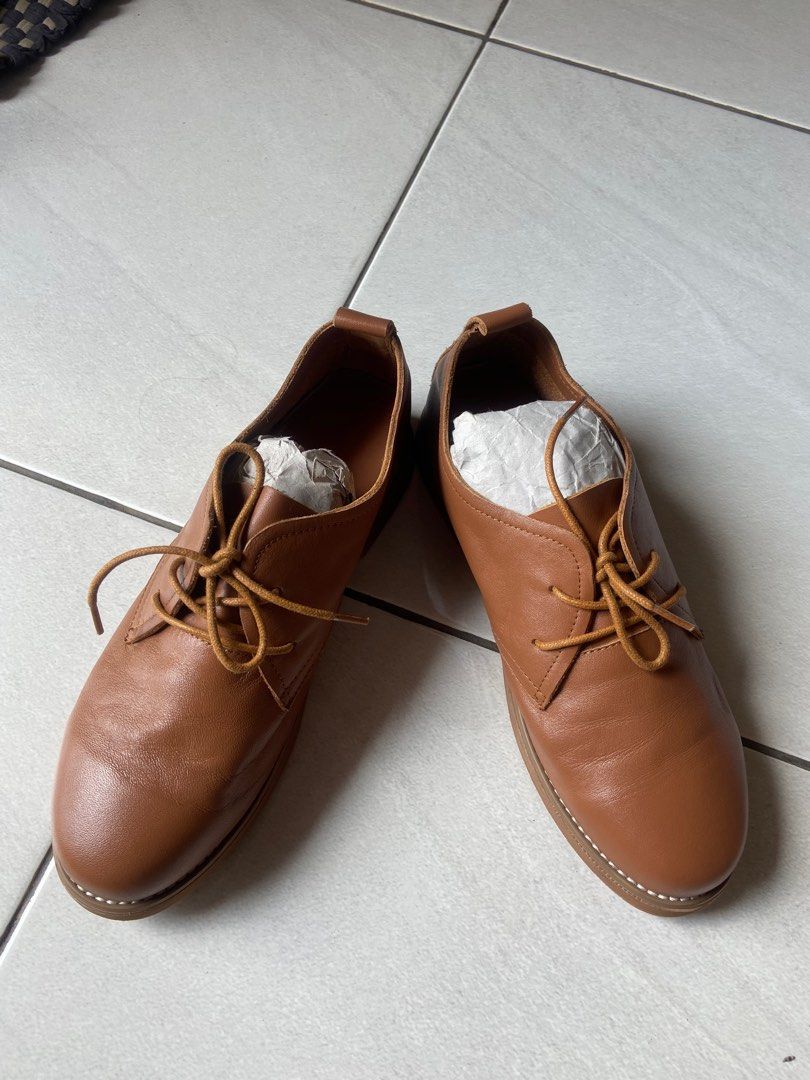 Sepatu Andrew Full Leather Original, Fesyen Wanita, Sepatu di Carousell