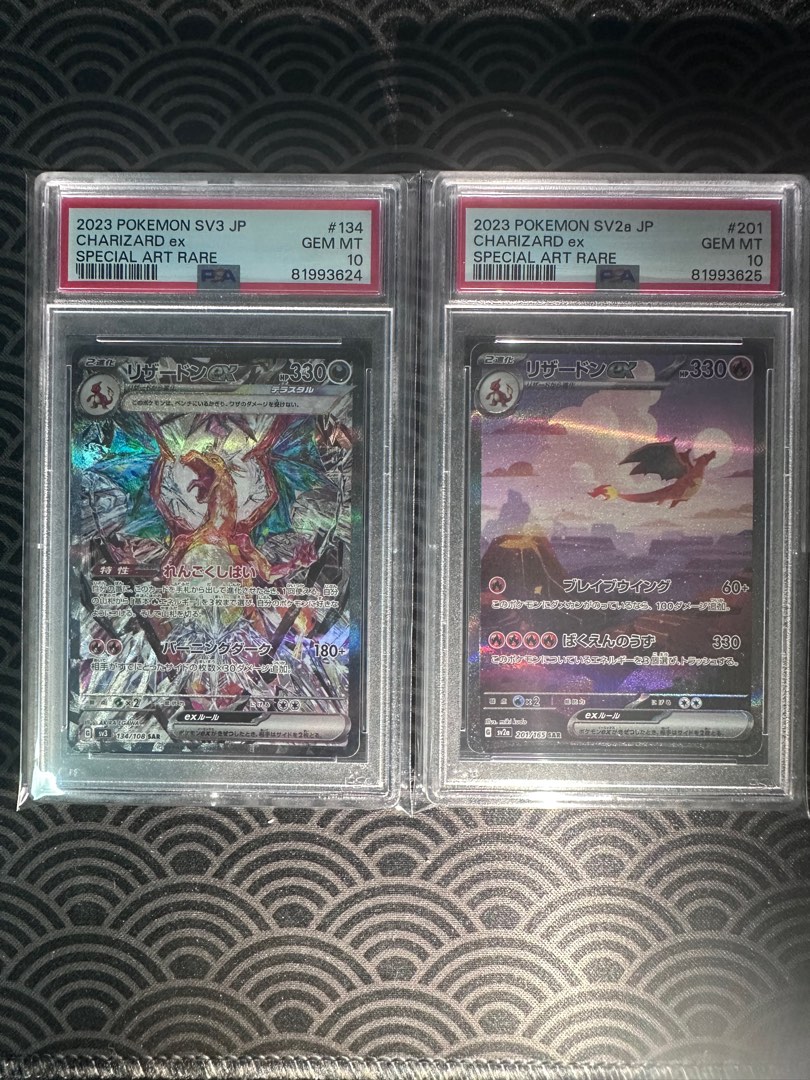 Sequential PSA 10 modern Charizards from ROBF and 151 Japanese Pokemon ...