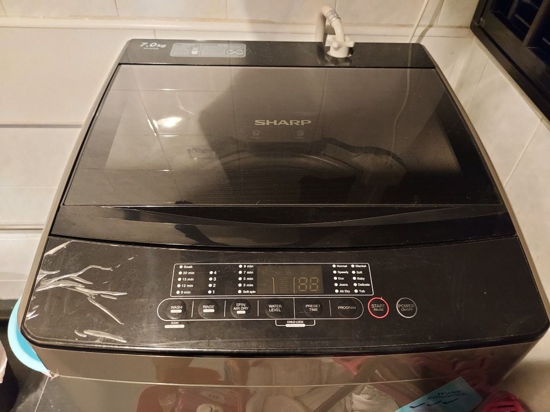 Sharp 7kg Washing Machine ESG70G, TV & Home Appliances, Washing Machines and Dryers on Carousell