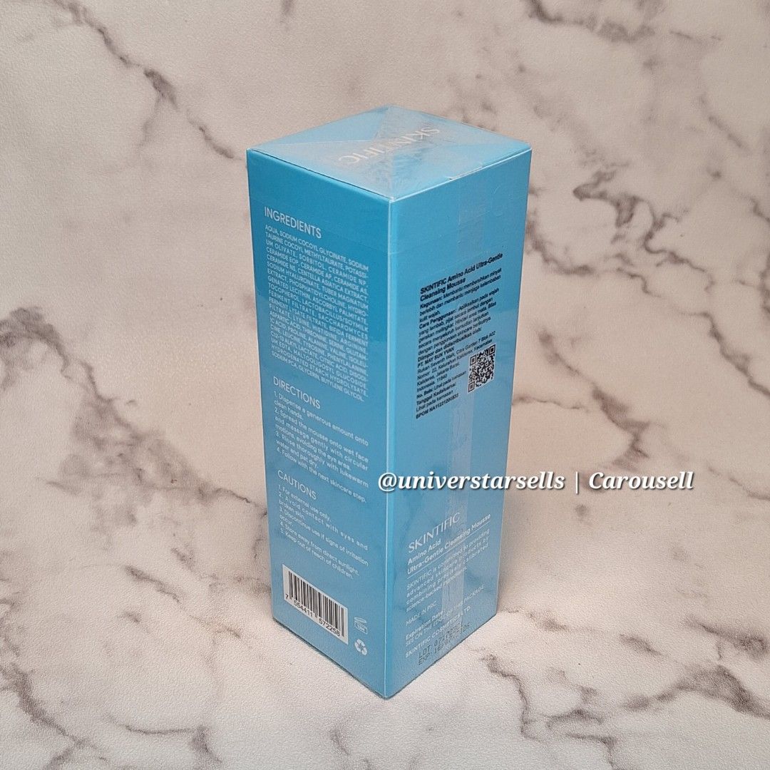 [NEW|SEALED] SKINTIFIC AMINO ACID MOUSSE CLEANSER SABUN CUCI MUKA ...