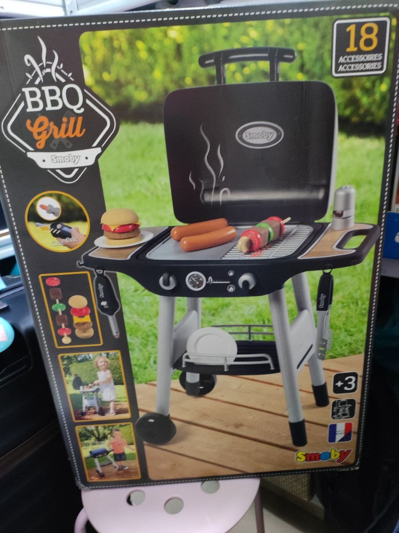 Smoby BBQ Grill, Hobbies & Toys, Toys & Games on Carousell